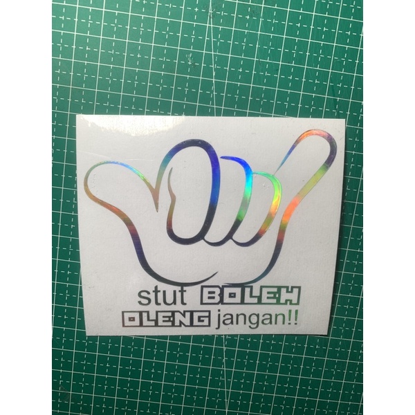 Jual Stiker Cutting Stut boleh oleng jangan untuk mobil dll | Shopee ...