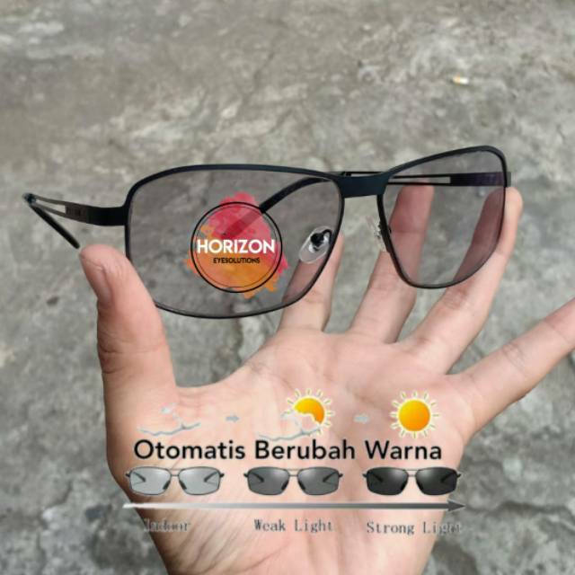 Jual Kacamata aviator lensa anti radiasi photocromic /bluechromic / blue ray (minus/normal ...