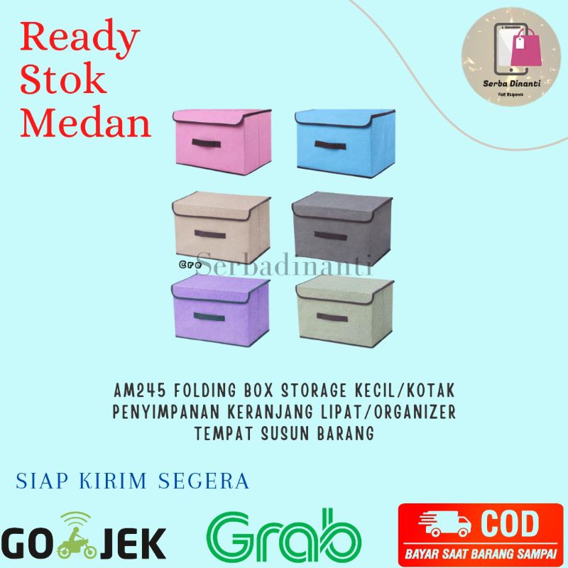 Jual Folding Box Storage KECIL/Kotak Penyimpanan Keranjang Lipat ...