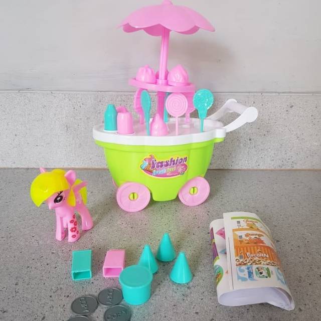 Jual Mainan troly candi es cream gerobak permen edukasi anak | Shopee ...