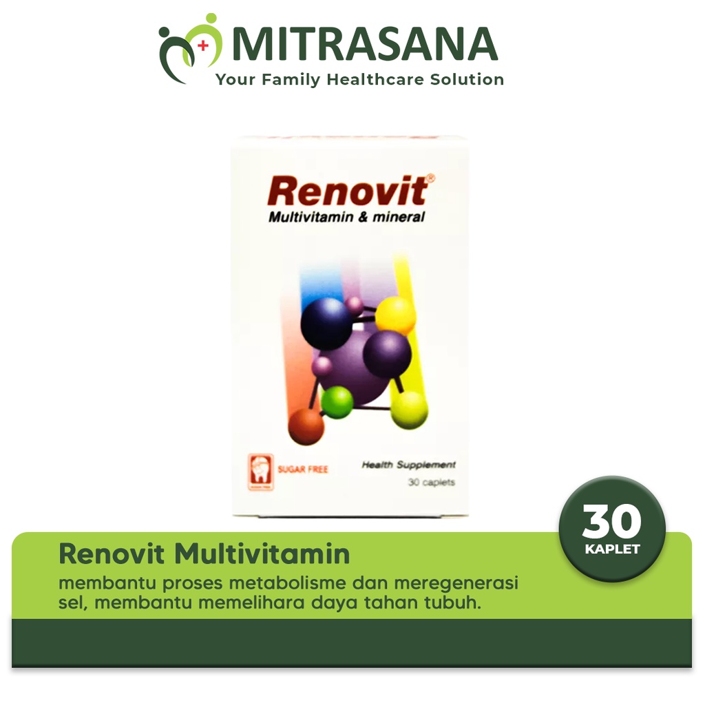 Jual Renovit Multivitamin 30 Tablet | Shopee Indonesia