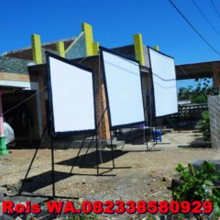 Jual Screen layar proyektor ukuran 5x7 ada sambungan nya | Shopee Indonesia