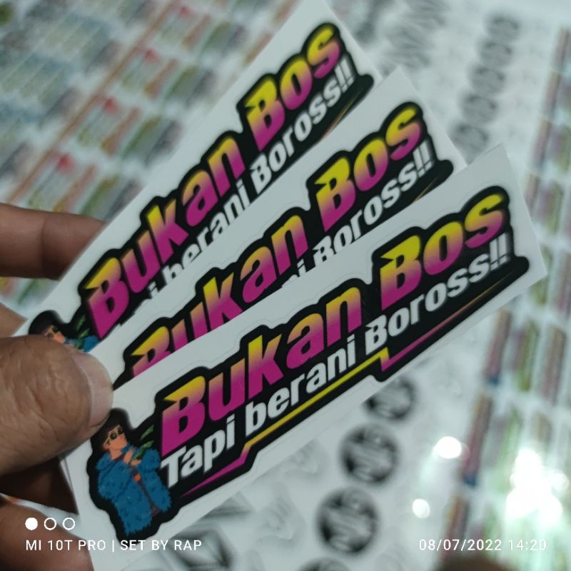 Jual stiker bukan boss tapi berani boros | Shopee Indonesia