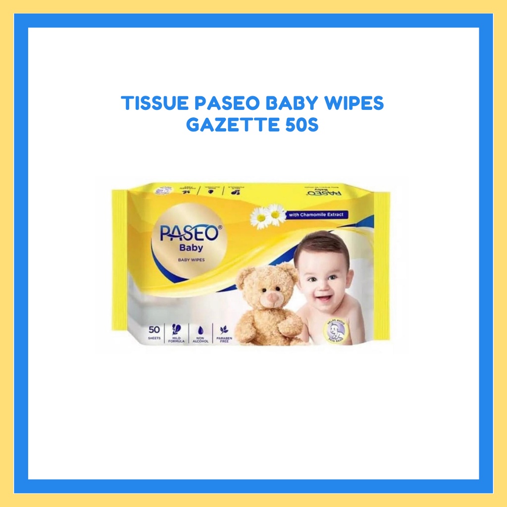 Jual Tissue PASEO Baby Wipes Gazette 50s | Shopee Indonesia