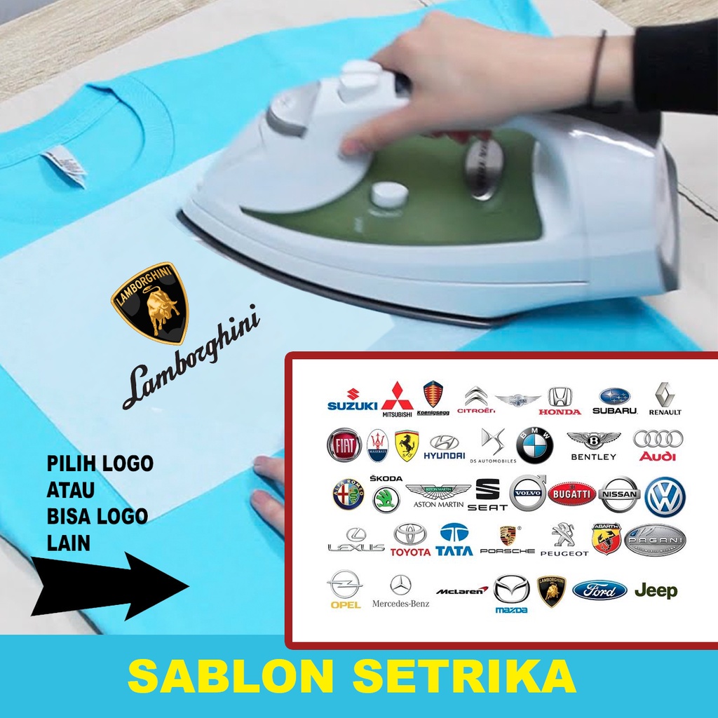 Jual STICKER SABLON DTF EDISI LOGO BRAND MOBIL STIKER SABLON SETRIKA ...