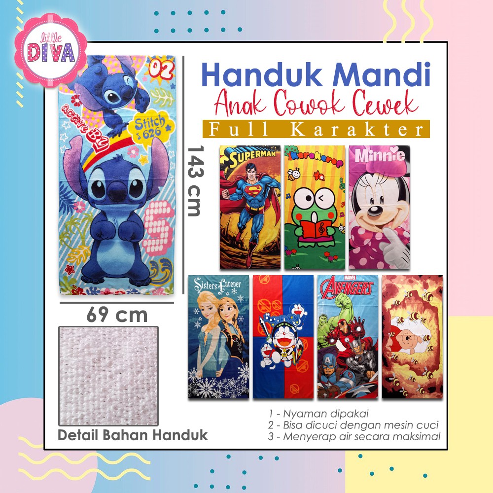 Jual HANDUK Mandi Anak Karakter Tebal dan Halus Laki Laki perempuan ... Jual HANDUK Mandi Anak Karakter Tebal dan Halus Laki Laki perempuan ...