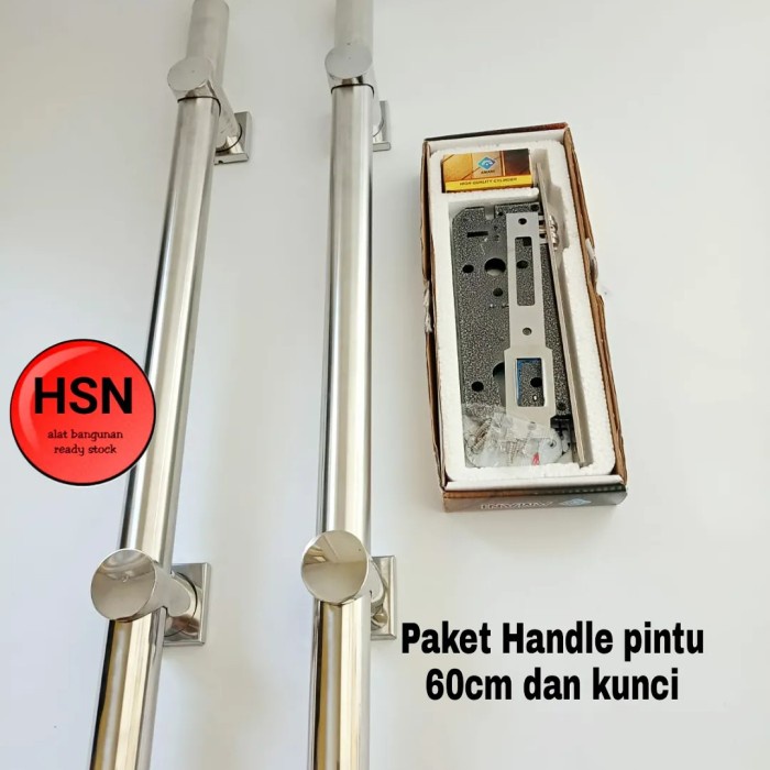 Jual PAKET HANDLE PINTU SULING 60CM DAN KUNCI - GAGANG PINTU HANDEL ...