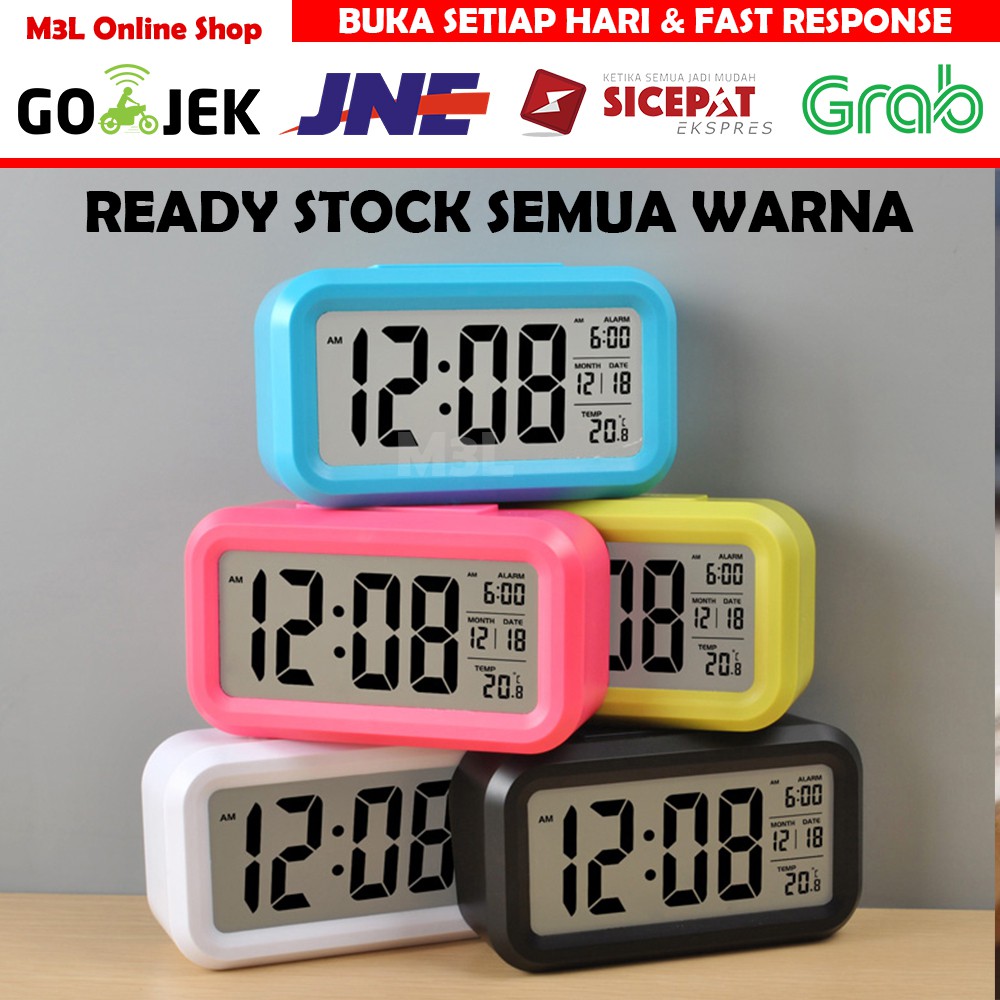 Jam Meja Digital / Jam Weker Pintar / Digital Smart Alarm Clock ...