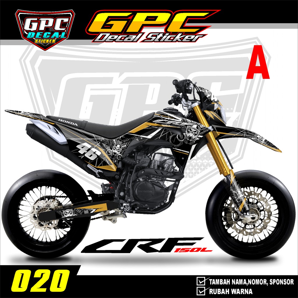 Jual Decal Sticker CRF 150 L- Fullbody-Dekal stiker CRF 150 L Trail ...