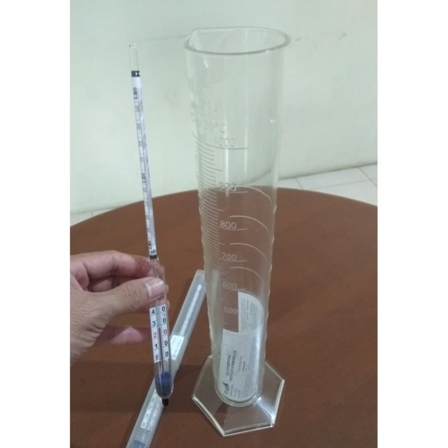 Jual Hydrometer Solar with Termometer Plus Gelas Ukur PMP 500 ml ...