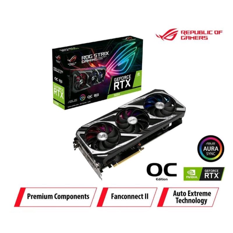 Jual ASUS ROG STRIX RTX 3050 OC EDITION LHR | Shopee Indonesia