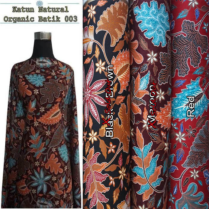 Jual Kain Batik Katun Organik 003 / Kain Batik Katun 003 / Kain Batik ...