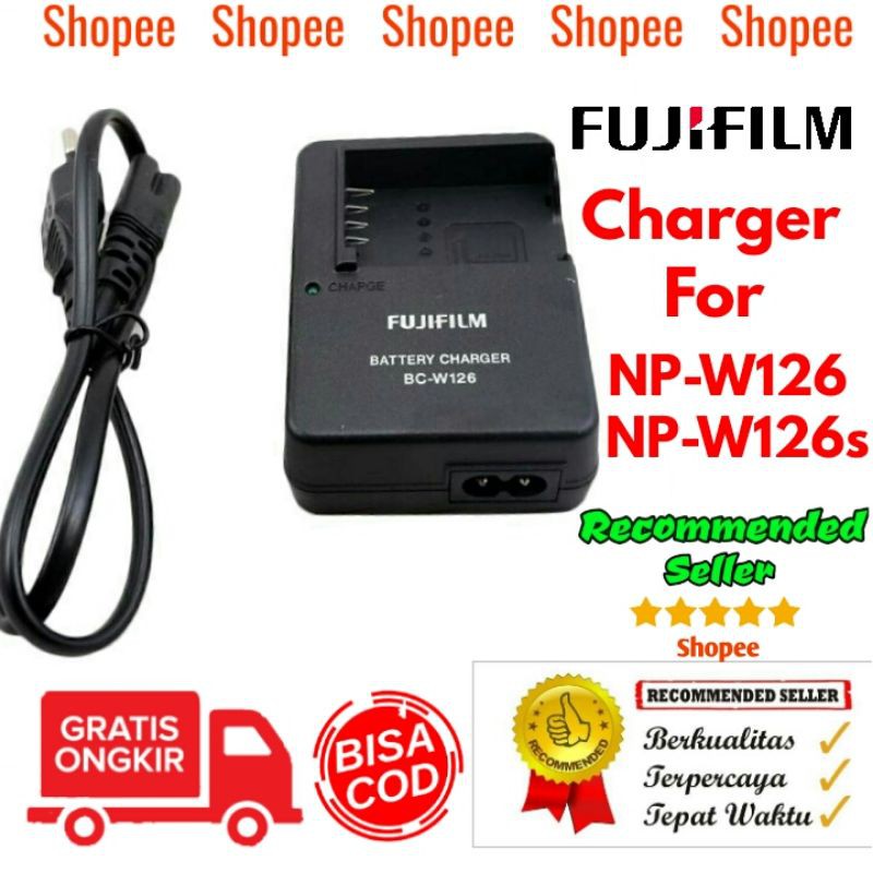 Jual Charger Fujifilm bc-w126 carjer for xt-10 xt-20 xe1 xe2 e4 carger ...