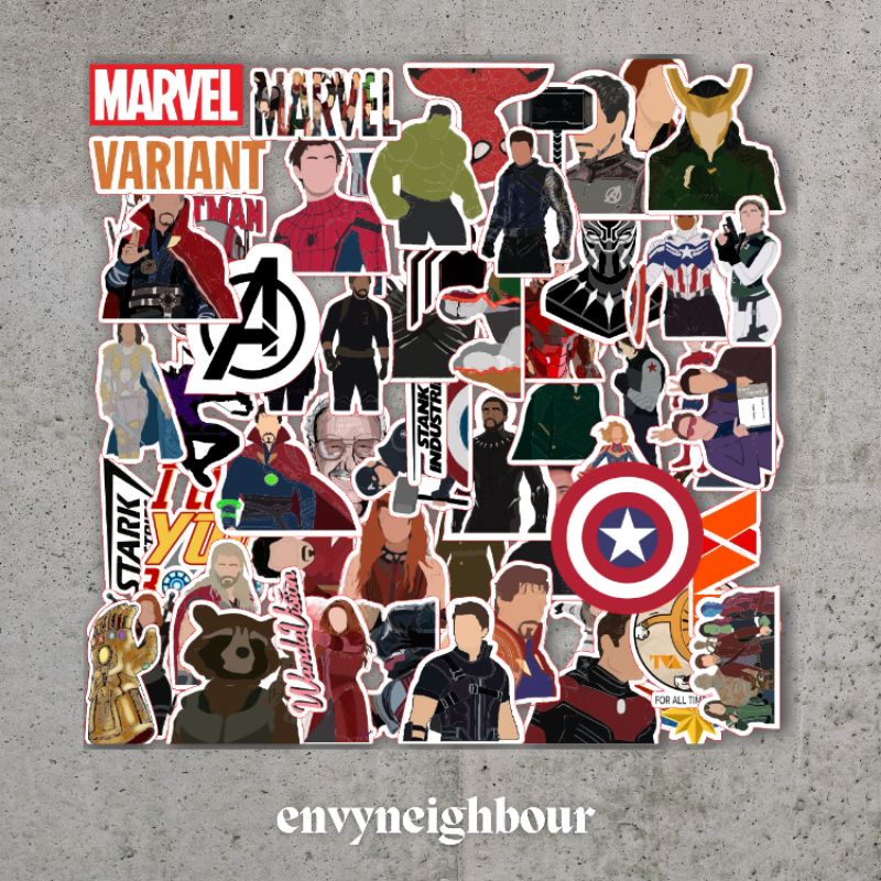 Jual Sticker Marvel Cinematic Universe (Isi 50+ pcs) | Shopee Indonesia