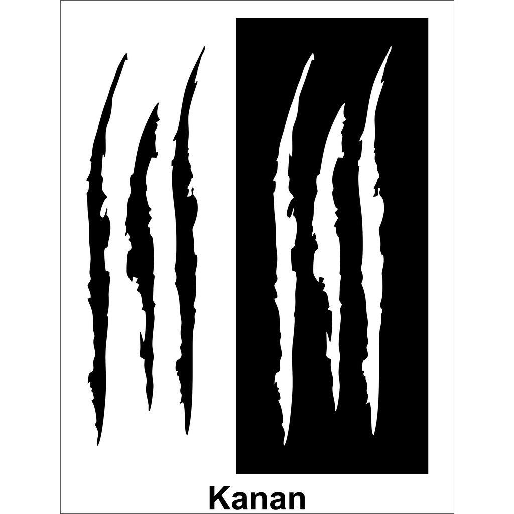 Jual stiker cakar claw monster stiker motor mobil | Shopee Indonesia