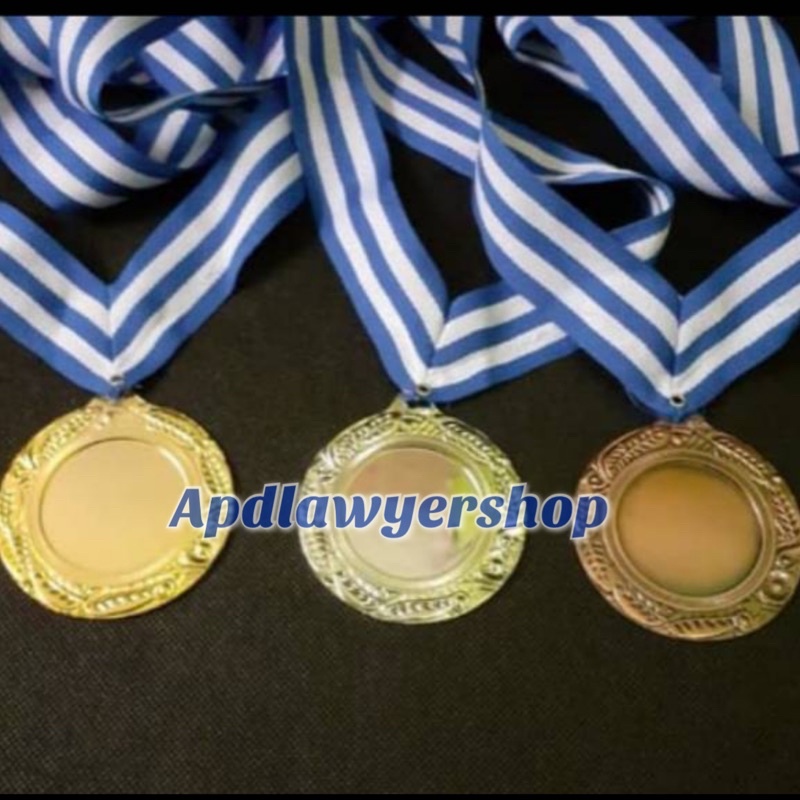 Jual Medali Logam Medali Mendali Satu Set Emas Perak Perunggu Plus Pita ...