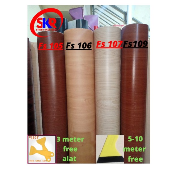 Jual stiker kayu/stiker lemari/stiker meja/stiker dinding/wallstiker ...