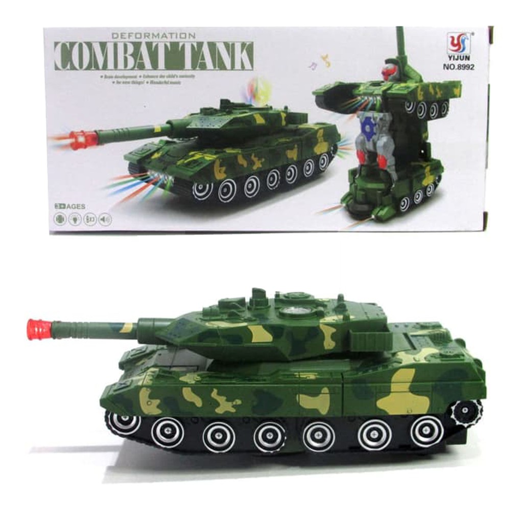 Jual Mainan Tank Militer Robot Transformers Tank | Deformation Combat ...