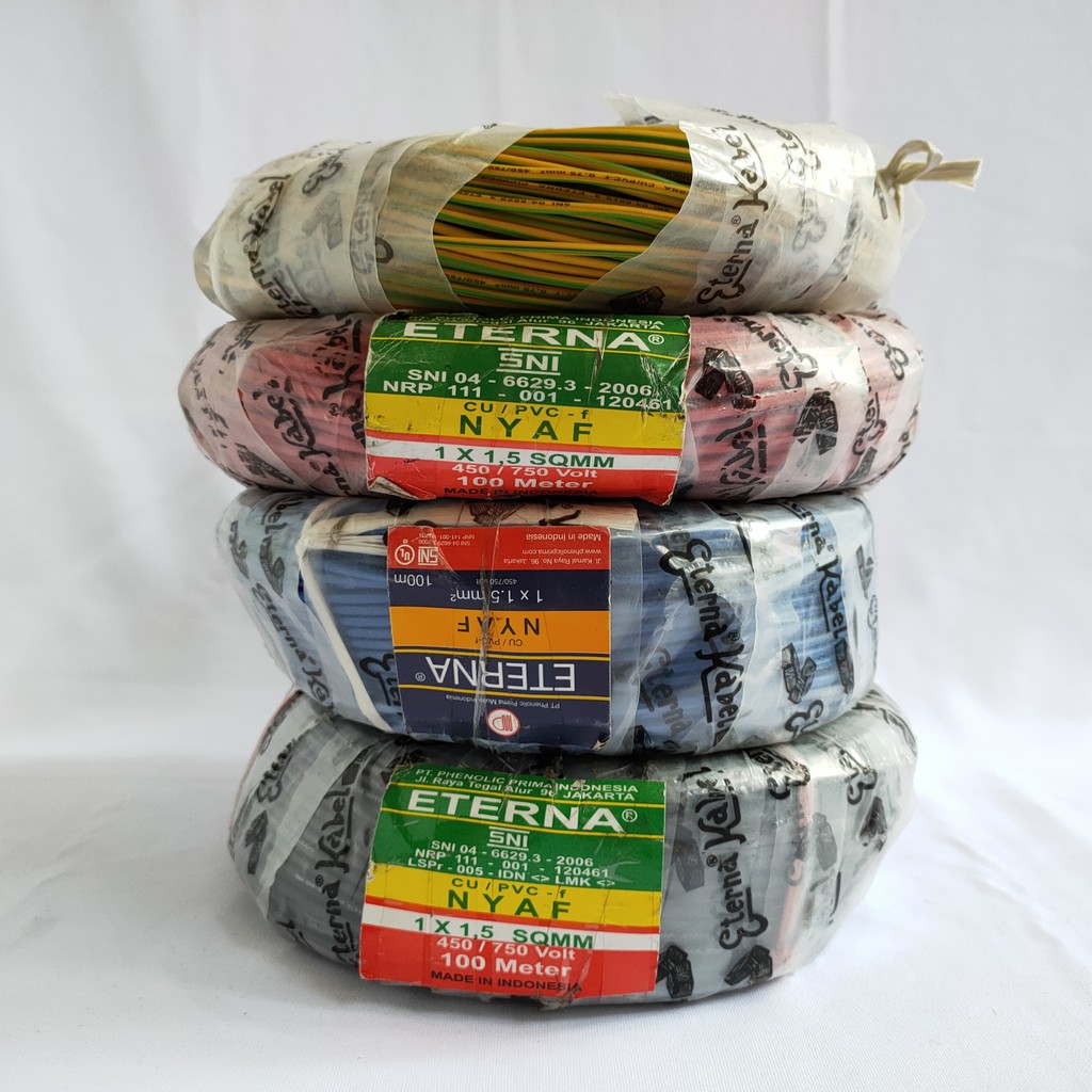 Jual Eterna Kabel Serabut NYAF 1x1.5mm2 - Permeter | Shopee Indonesia