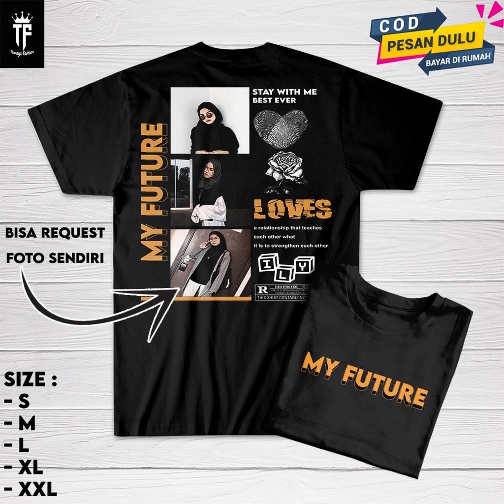 Jual SEHARI JADI! CUSTOM REQUEST KAOS BUCIN STREETWEAR "GOOD VIBES" TSURAYA FASHION BISA REQUEST ...