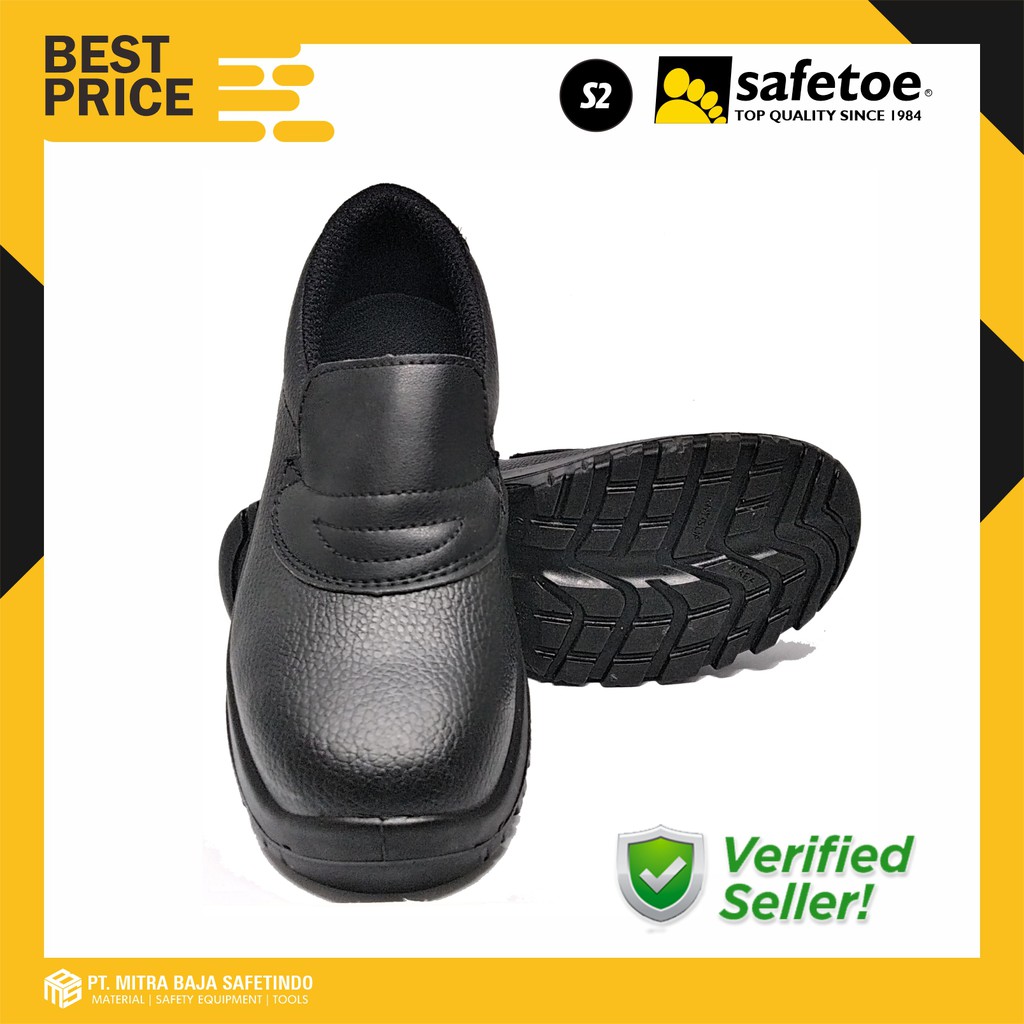 Jual Sepatu Safety SAFETOE Kitchen Chef Sepatu Chef Slop Warna Hitam ...