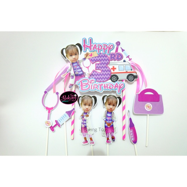 Jual Topper Cake Birthday Hiasan Kue Ulang Tahun Dokter Anak Custom ...