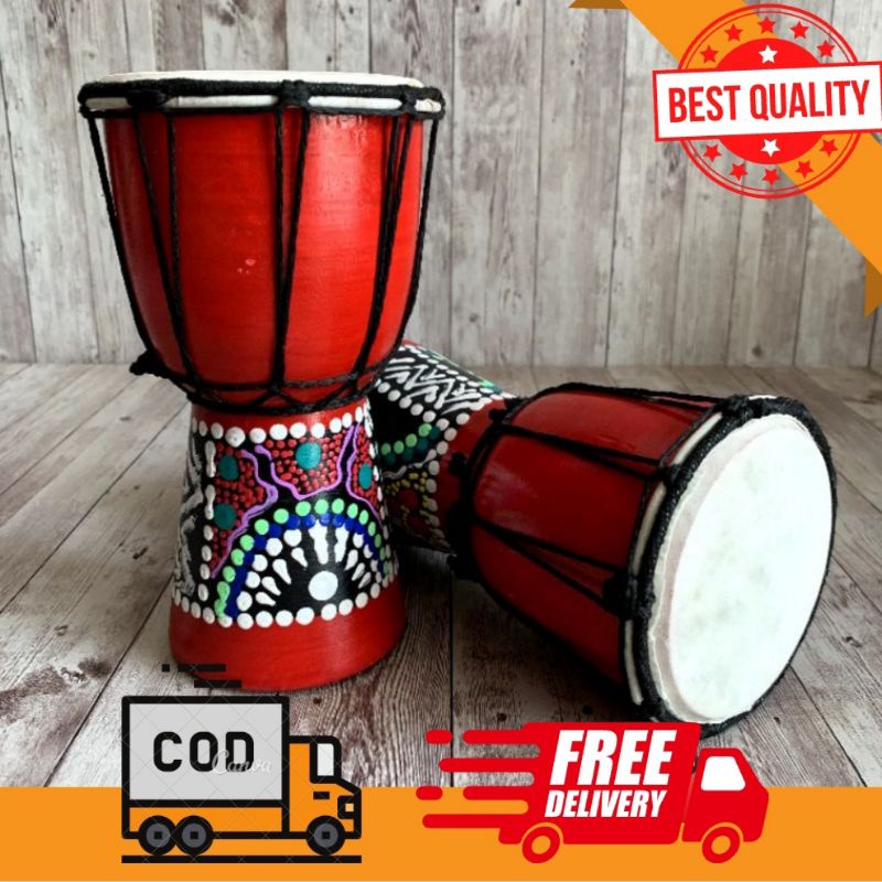 Jual Alat Musik Tradisional Mainan Anak Gendang Jimbe Ketipung Djimbe ...
