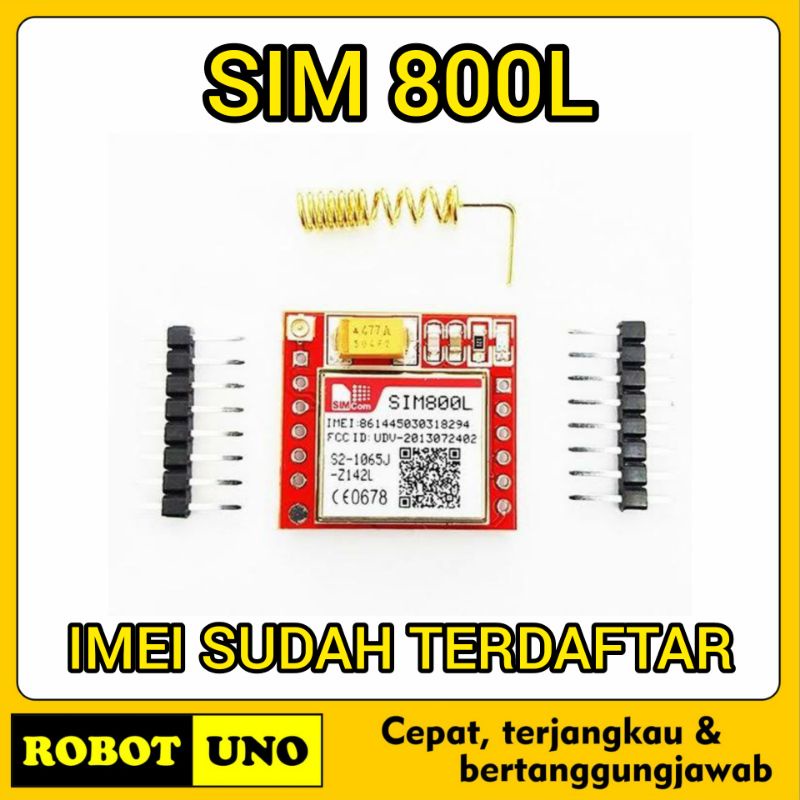 Jual SIM800L GSM GPRS Serial Modem Shield SIM800L Sim 800 800L IMEI ...