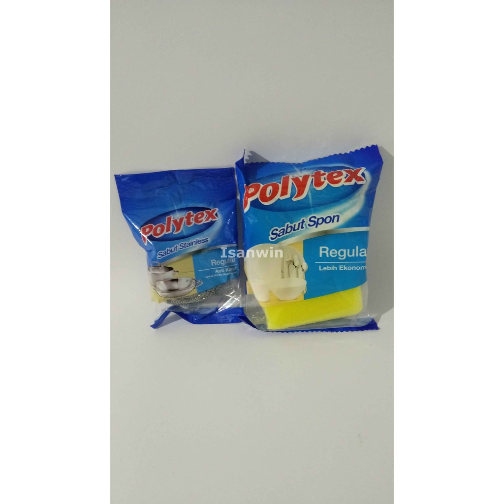 Jual Polytex Sabun Spoon Stainless Kawat Sikat Serat Scourer - pencuci ...