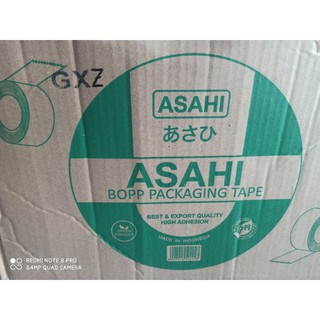 Jual ASAHI TAPE 100 YARD / LAKBAN COKLAT DAN BENING | Shopee Indonesia
