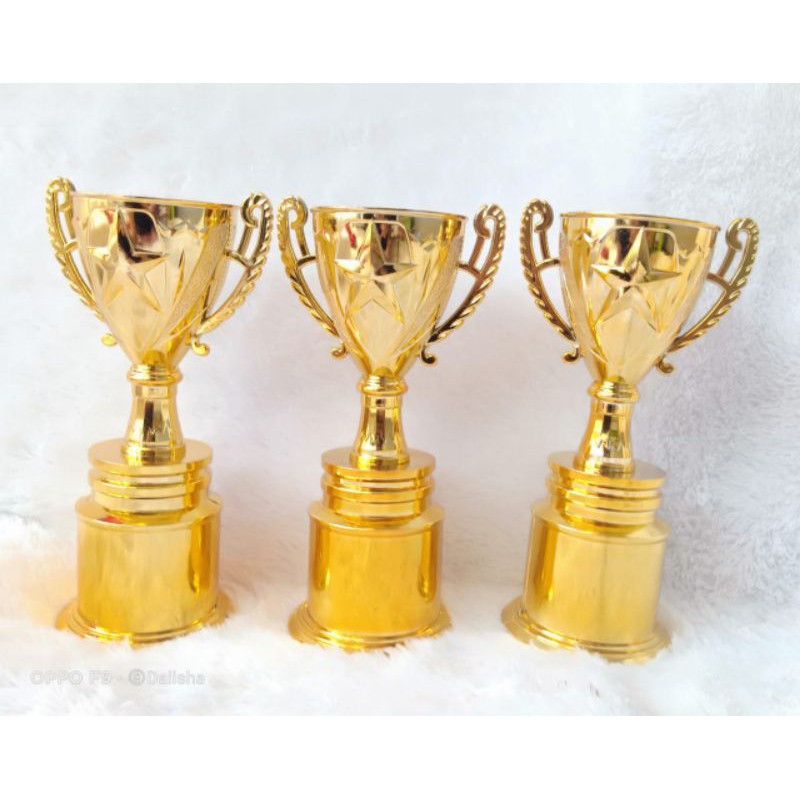 Jual Piala Cup Bintang Besar Gold Piala Keren Piala Simple Piala Lomba ...