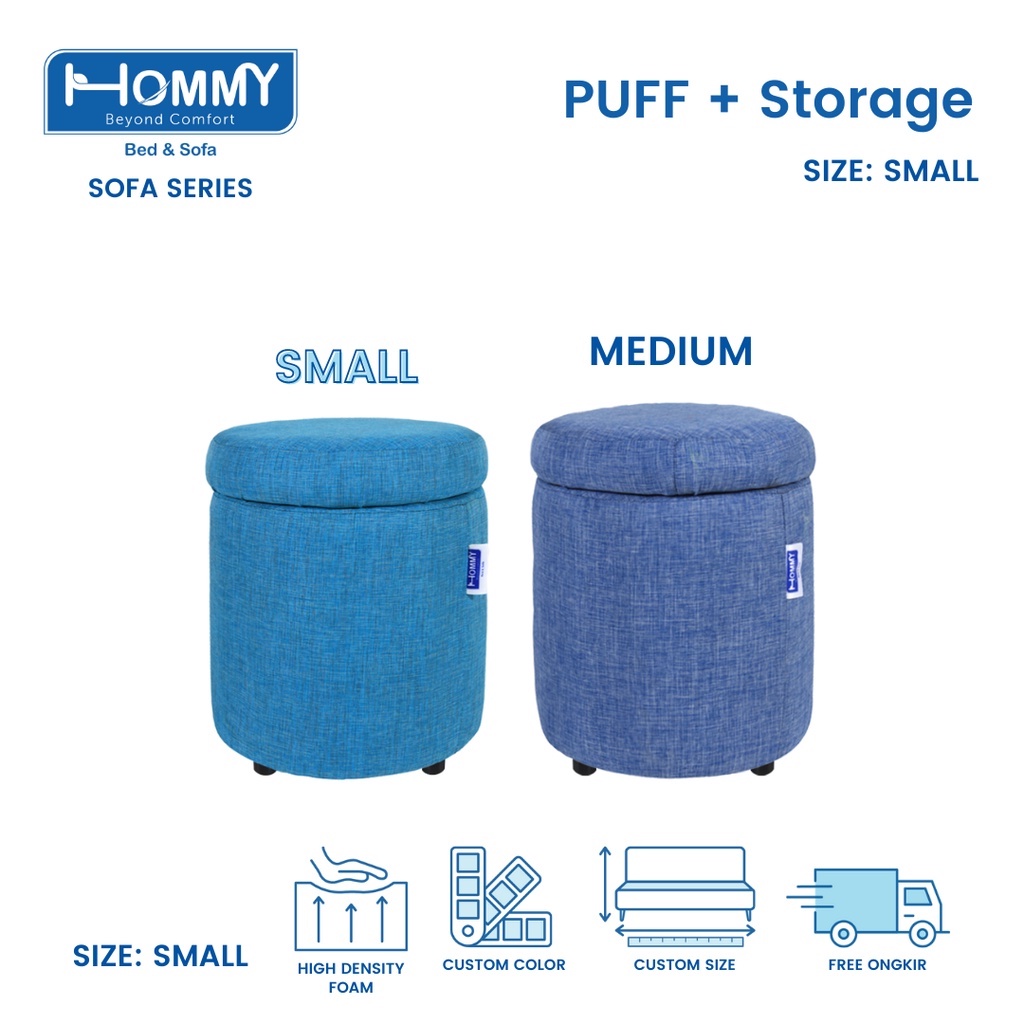 Jual Sofa Puff Storage / Stool Storage Minimalis / Puff Storage Bulat ...