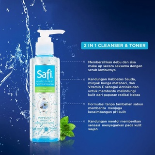 Jual Safi Ultimate Bright 2in1 Cleanser & Toner - 150ml | Shopee Indonesia