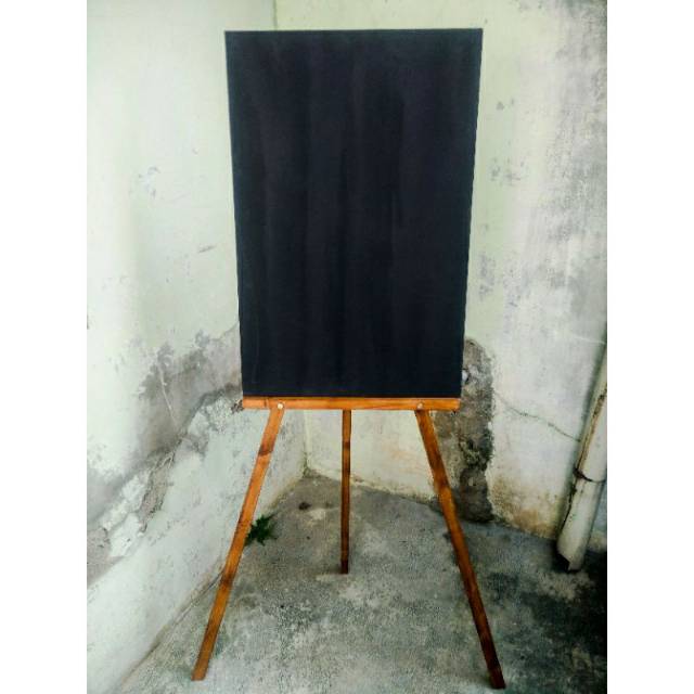 Jual Papan tulis dan standing slim / kaki / tripod kayu knock down ...
