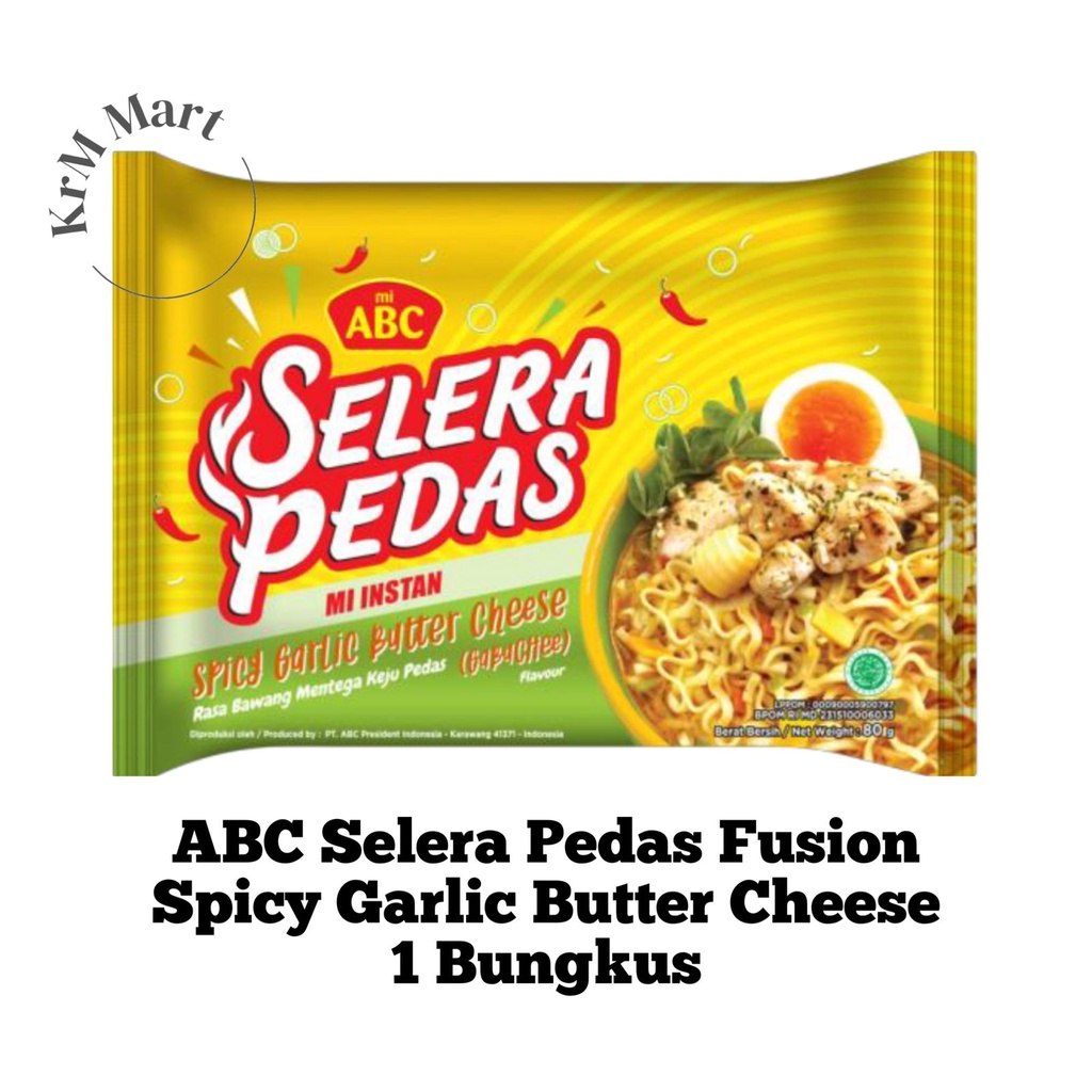 Jual ABC Selera Pedas Fusion Spicy Garlic Butter Cheese 1 bungkus mie ...