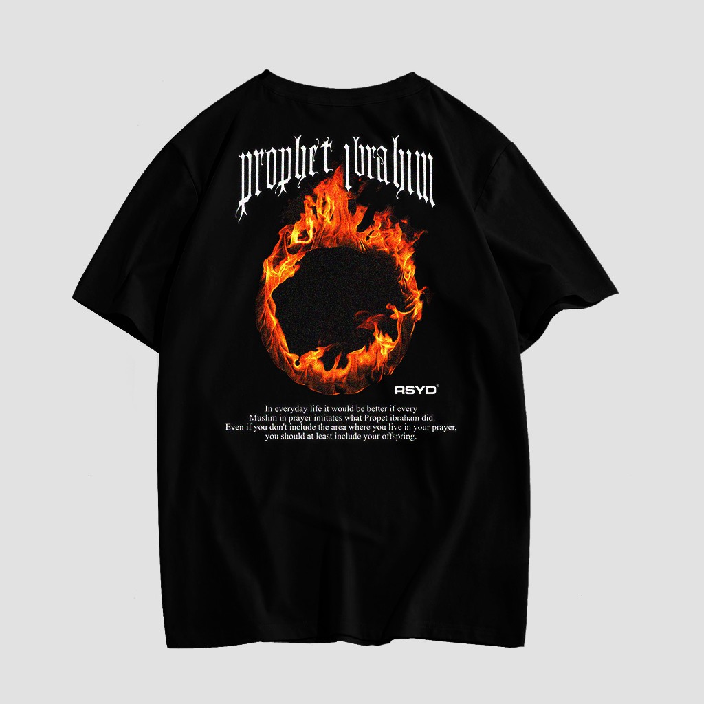 Jual RSYD Prophet Ibrahim - Black T-Shirt / Kaos Dakwah | Shopee Indonesia