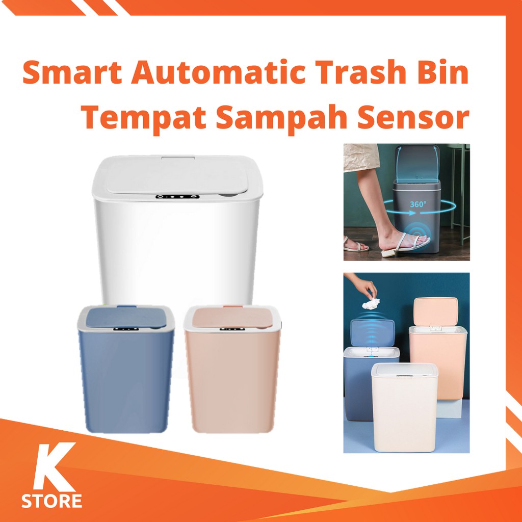 Smart Automatic Trash Bin Touchless Tempat Sampah Tong Sampah Sensor ...