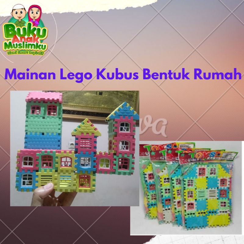 Jual MAINAN FUNNY BLOCKS LEGO BENTUK RUMAH (IMPOR) | Shopee Indonesia