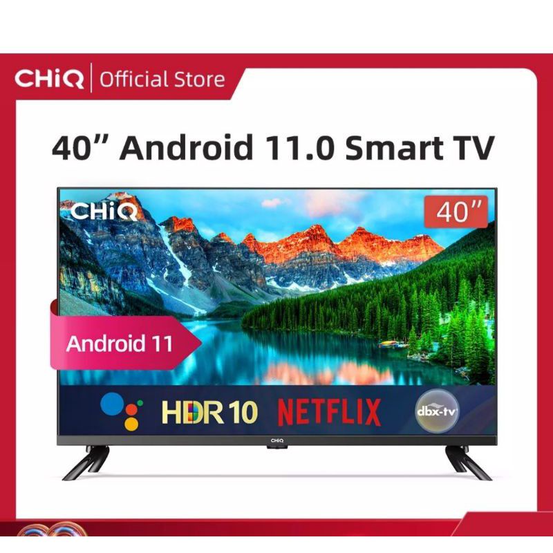 Jual chiq changhong TV 40 inch android 11 frameless smart tv digital L40G7P | Shopee Indonesia