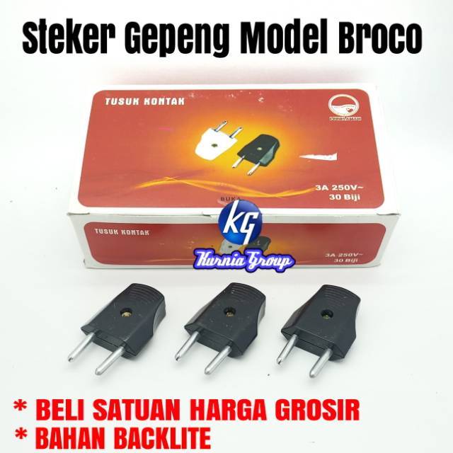 Jual STEKER HITAM GEPENG SNI JEK COLOKAN LISTRIK TUSUK STOP KONTAK JECK ...