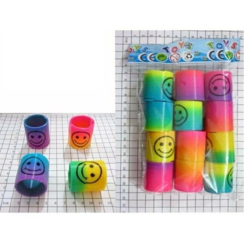Jual Mainan Spring Emoji Pelangi Mainan anak | Shopee Indonesia