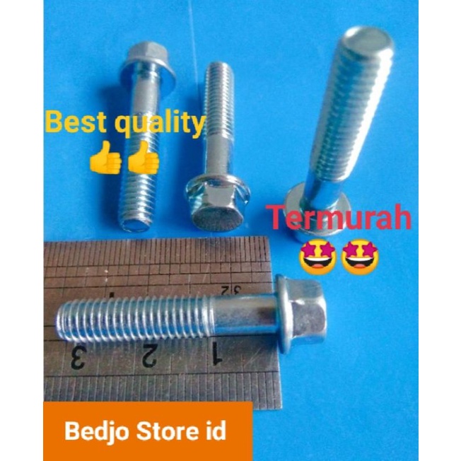 Jual Baut Flange Bold 6 X 30 Kunci 8 ( Baud Blok ) | Shopee Indonesia
