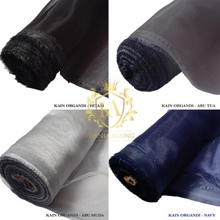Kain Organdi Organza Kaca Meteran Per Meter Lebar 150 cm Ter Murah ...