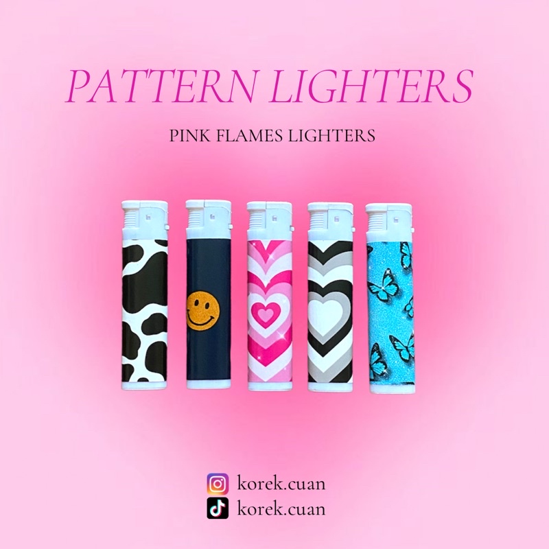 Jual PATTERN LIGHTERS | API PINK | Shopee Indonesia