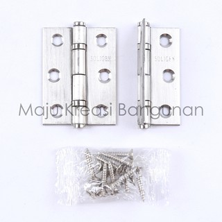 Engsel Tipis SOLIGEN 2" 2,5" 3" Stainless Steel Lemari 2.5 Inch Inci ...