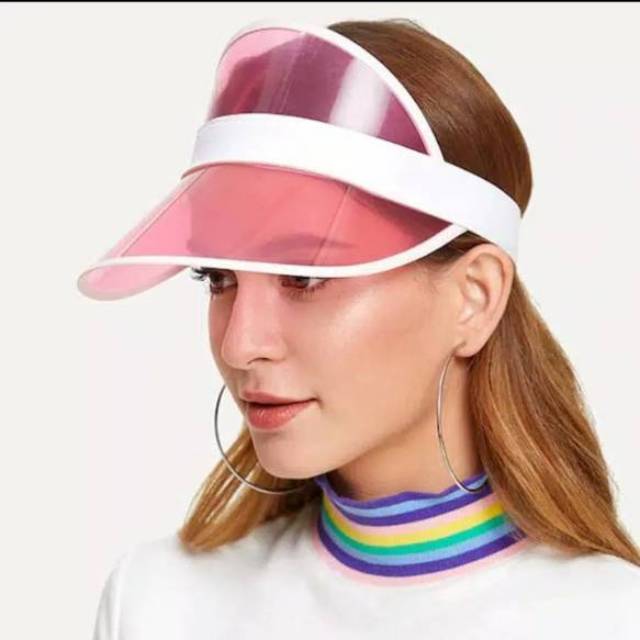 Jual Visor hat topi transparan topi golf topi tenis topi jogging topi ...