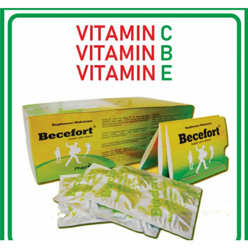 Jual Becefort suplemen vitamin c strip | Shopee Indonesia