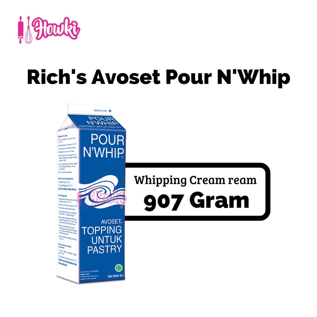 Jual Avoset Pour n’ Whip Wipping Cream | Shopee Indonesia