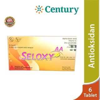 Jual Seloxy AA strip isi 6 Tablet/Vitamin C A/Zinc/ Antioksidan ...