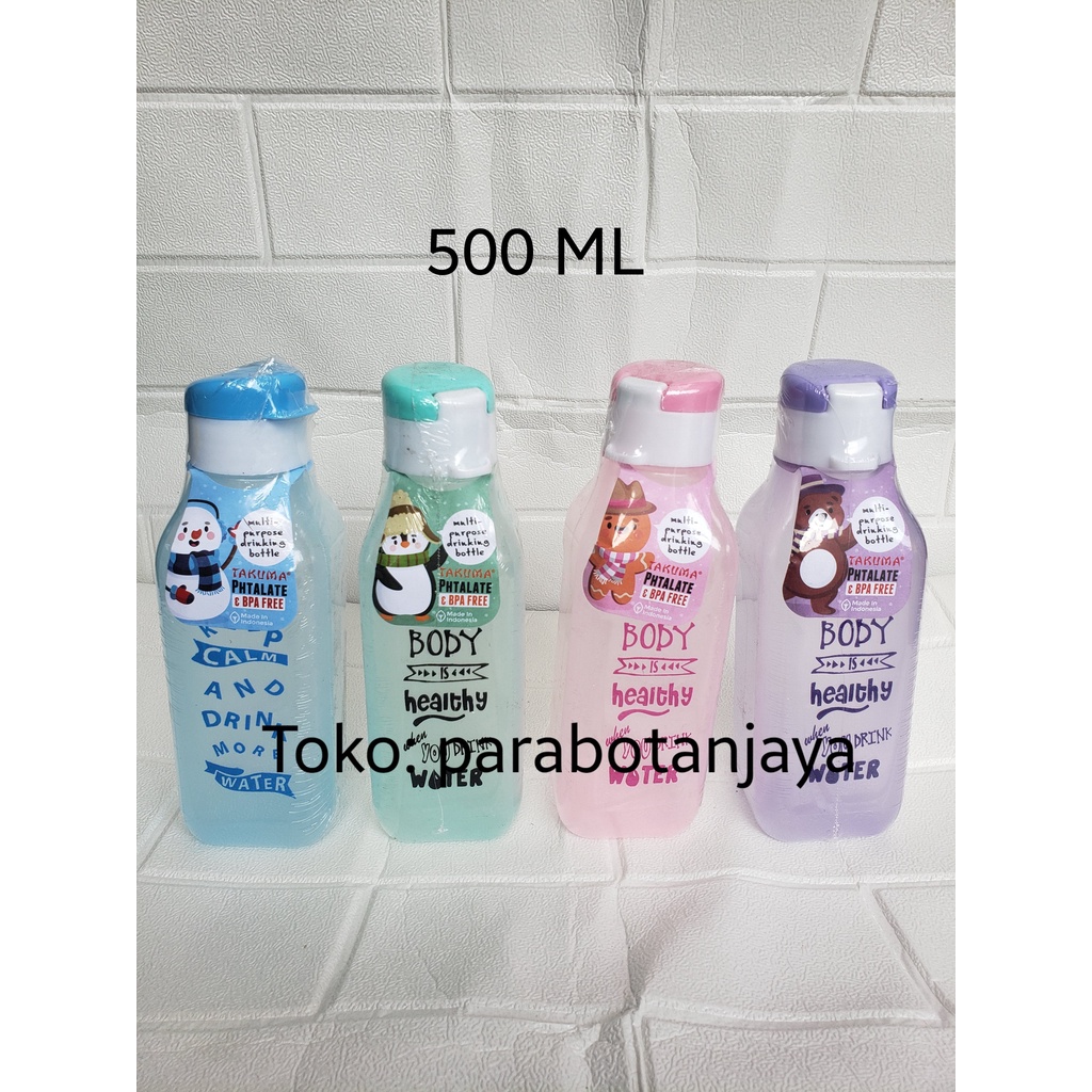 Jual Botol Minum 500 ml TAKUMA Plastik Anak Lucu / Souvenir Botol Minum ...